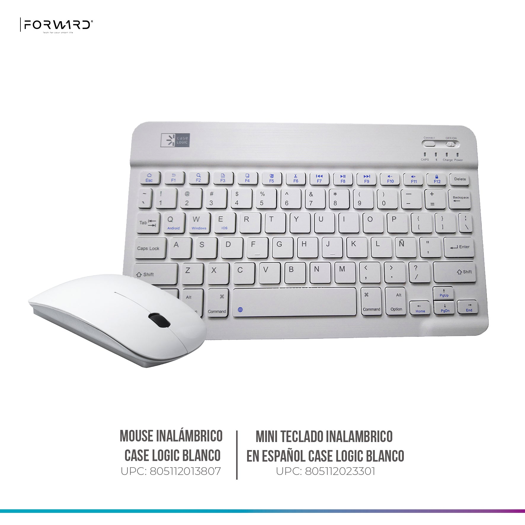 KIT CASE LOGIC MOUSE Y MINITECLADO BLANCO – ForwardContigo